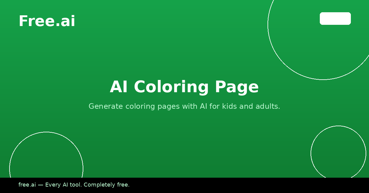 Free AI Coloring Page Generator | Free.ai